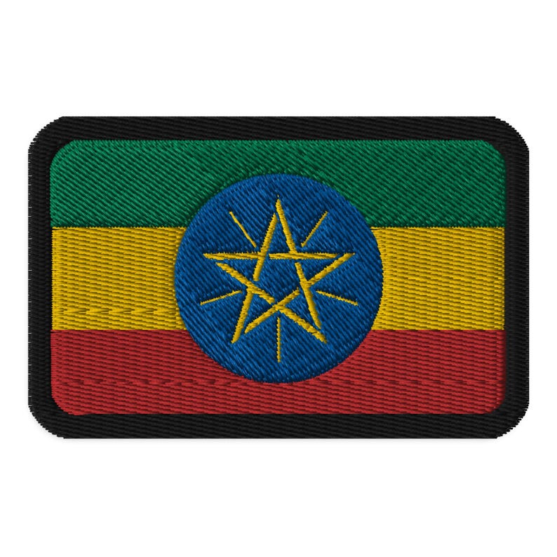Ethiopia Flag Embroidered Patch - Etsy