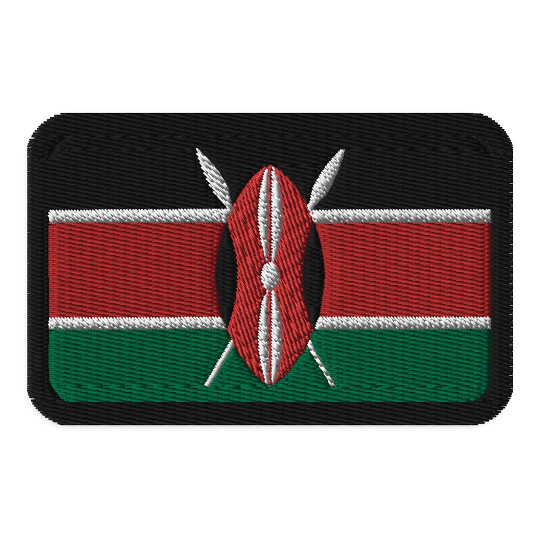 Kenya Flag Embroidered Patch - Etsy