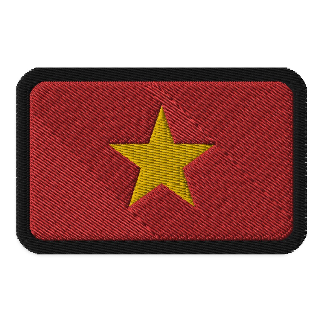 Vietnam Flag Embroidered Patch - Etsy