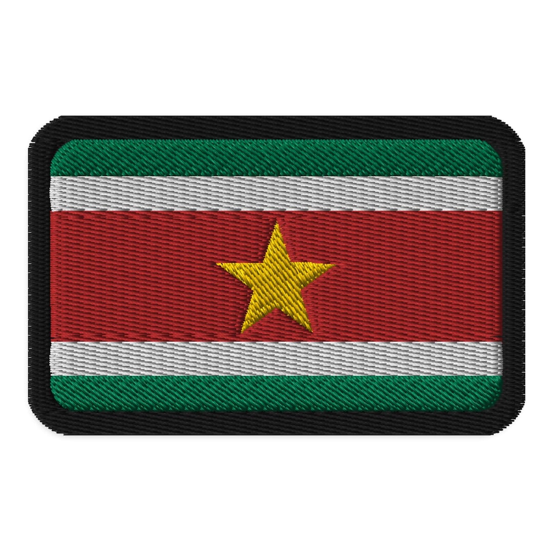 Suriname Flag Embroidered Patch - Etsy