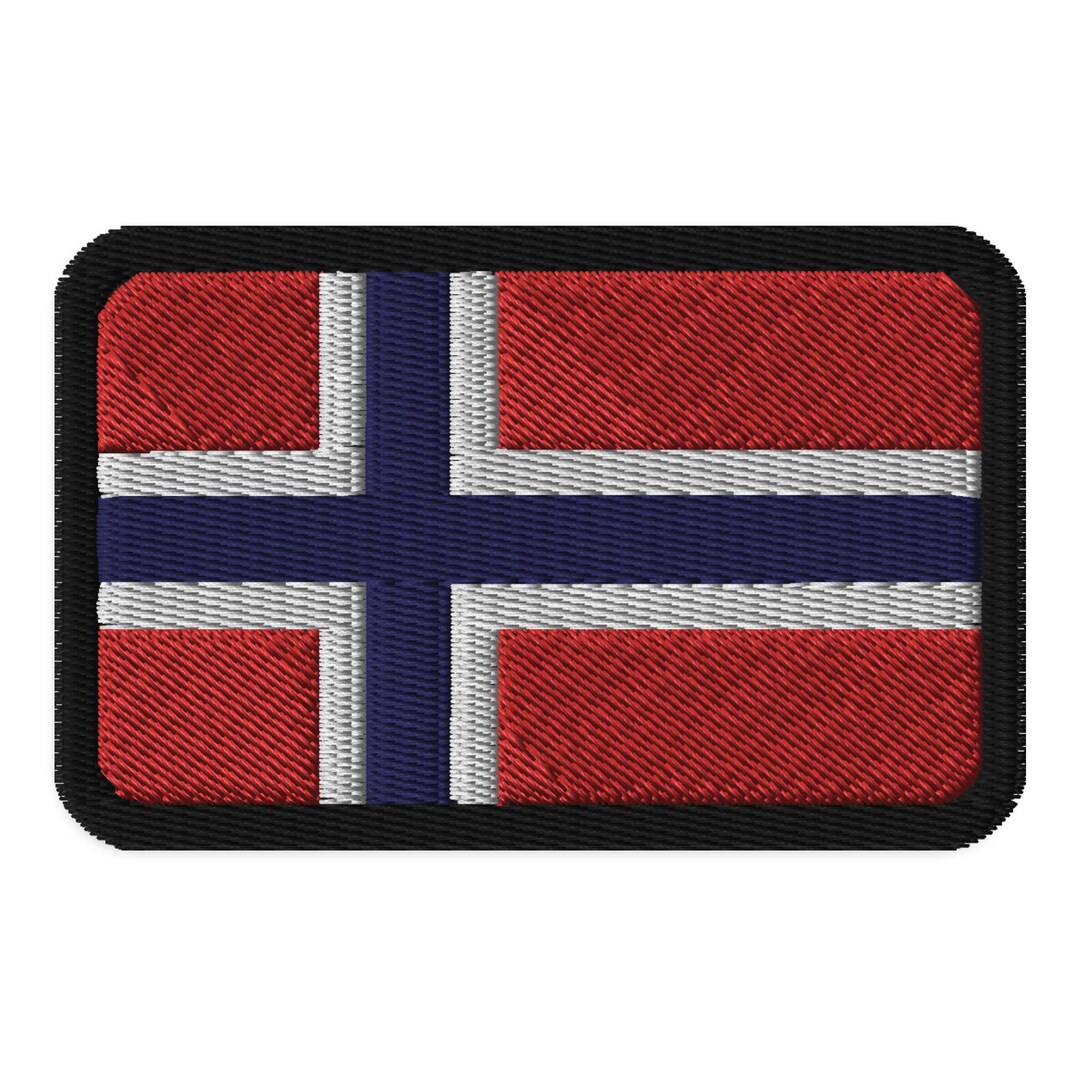 Norway Flag Embroidered Patch - Etsy