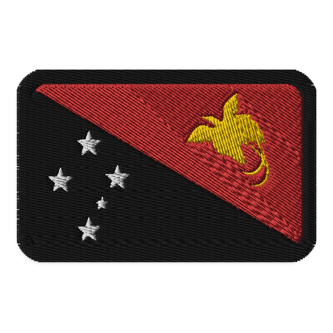 Papua New Guinea Flag Embroidered Patch - Etsy