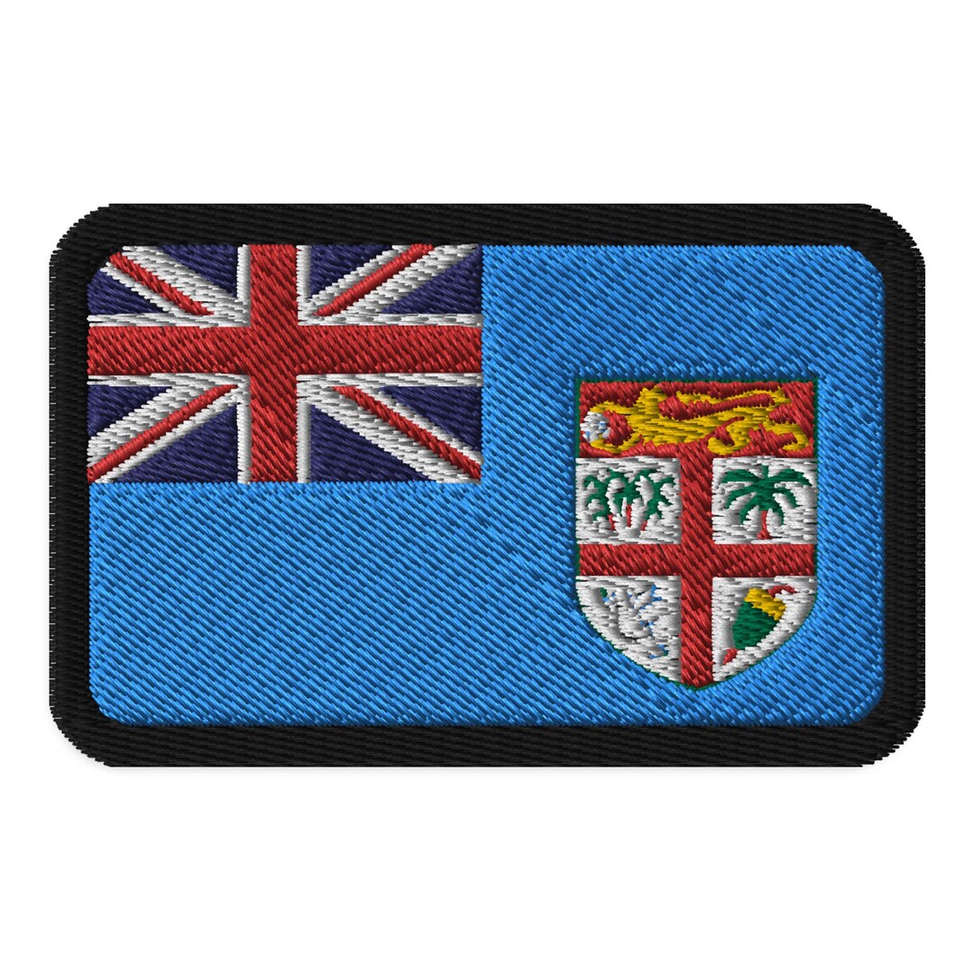 Fiji Flag Embroidered Patch - Etsy