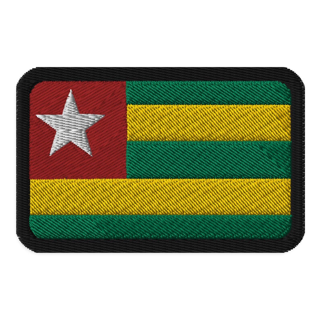 Togo Flag Embroidered Patch - Etsy