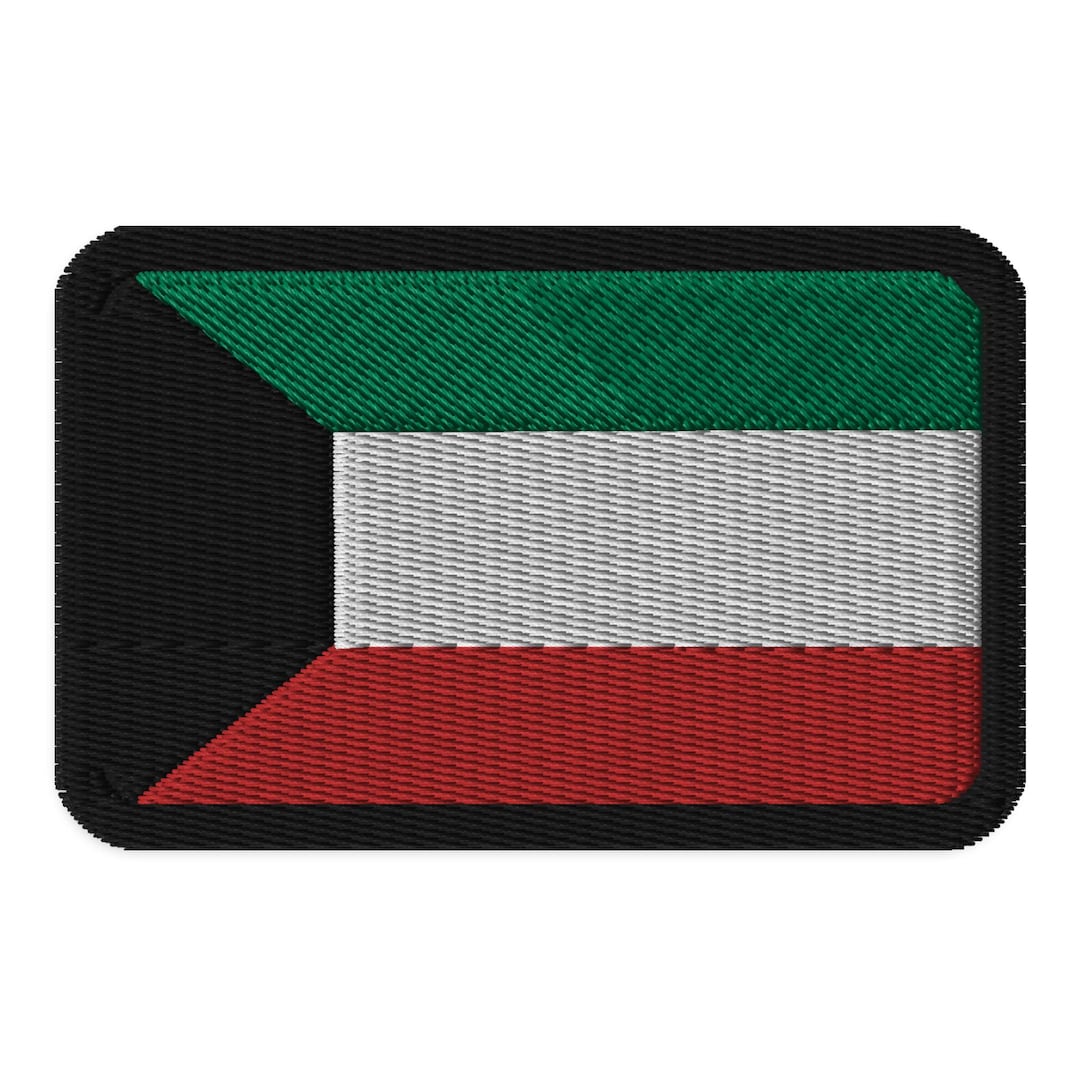 Kuwait Flag Embroidered Patch - Etsy