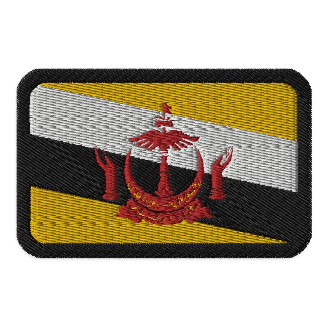 Brunei Flag Embroidered Patch - Etsy