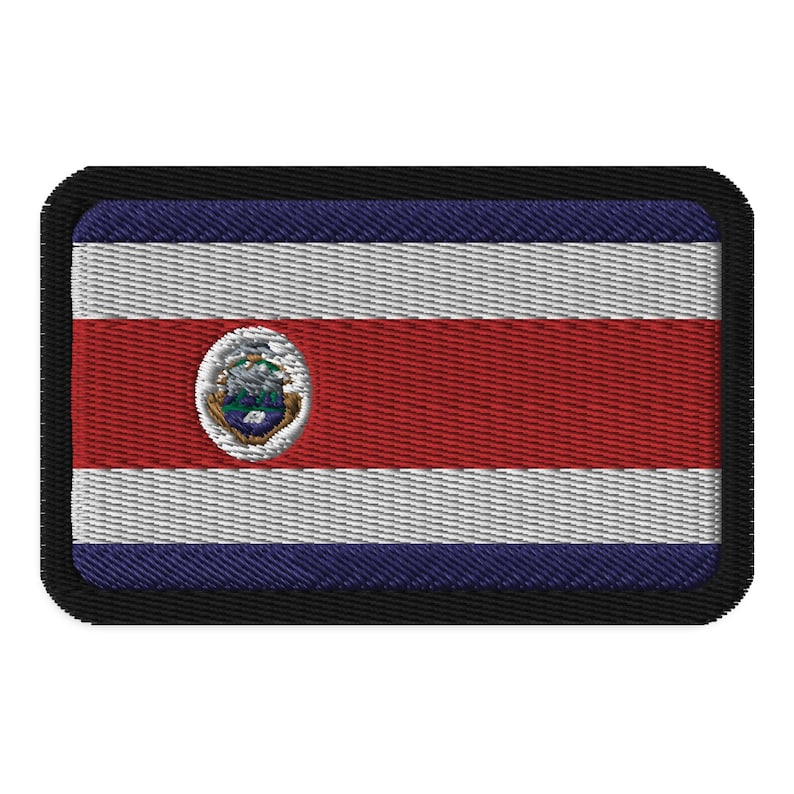 Costa Rica Flag Embroidered Patch - Etsy