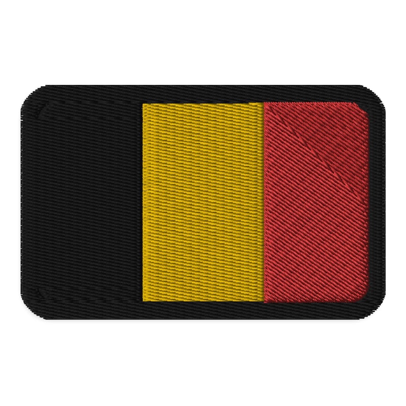 Belgium Flag Embroidered Patch - Etsy