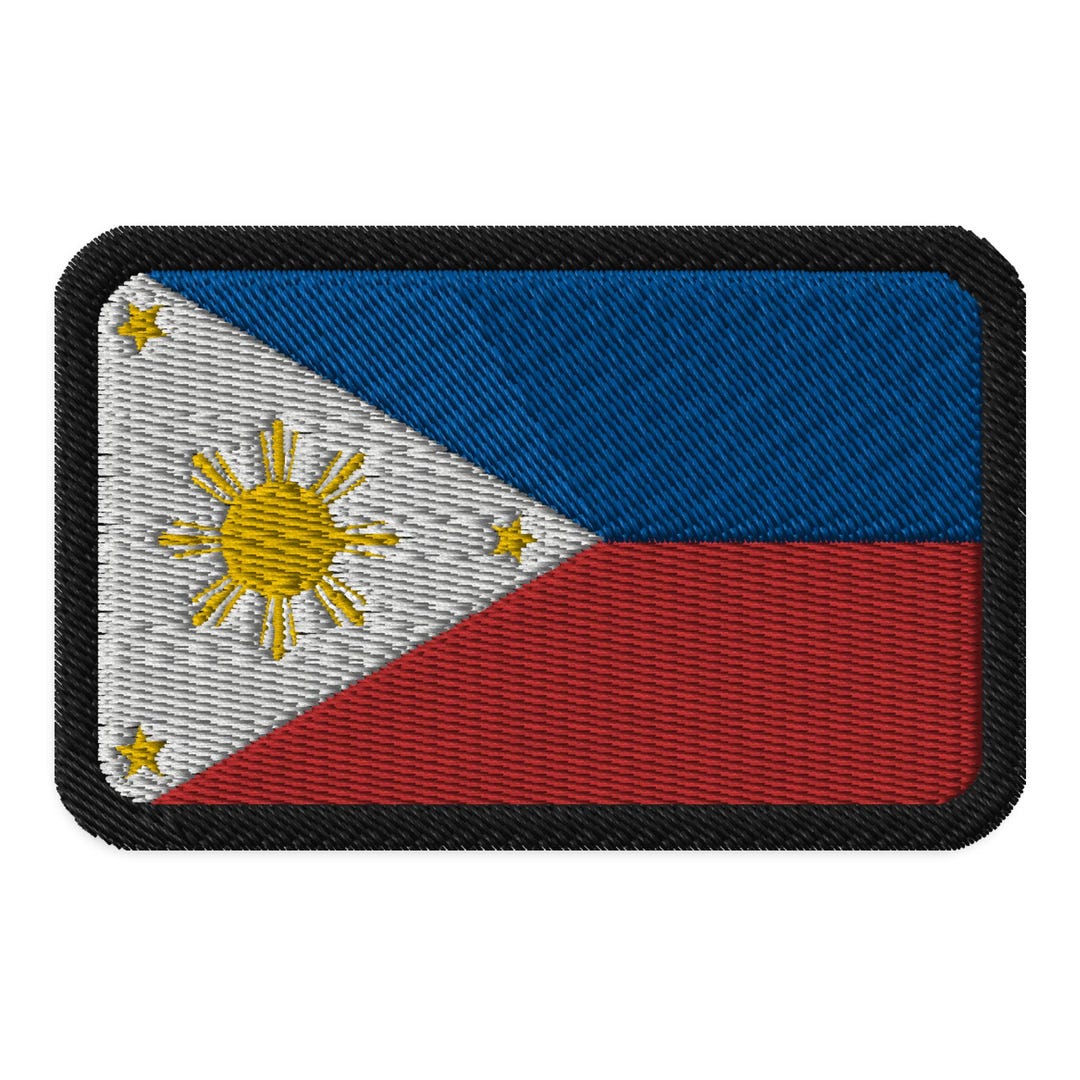 Philippines Flag Embroidered Patch - Etsy