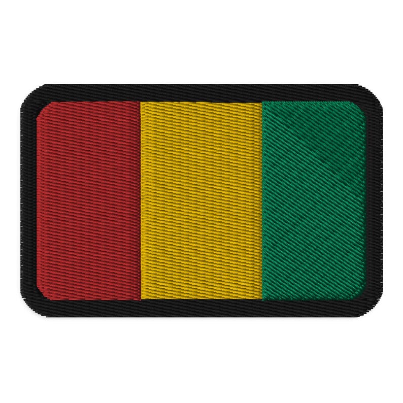 Guinea Flag Embroidered Patch - Etsy