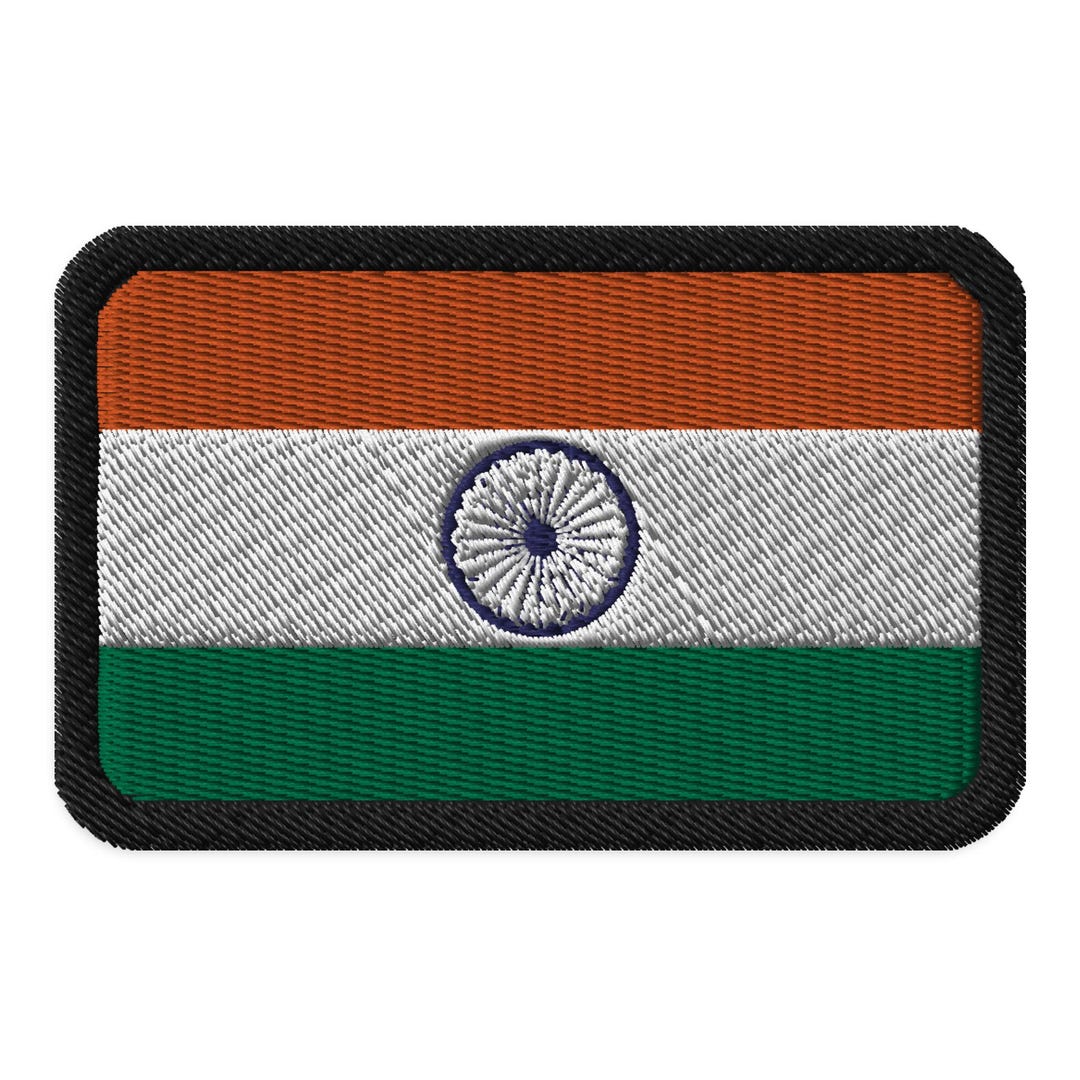 India Flag Embroidered Patch - Etsy