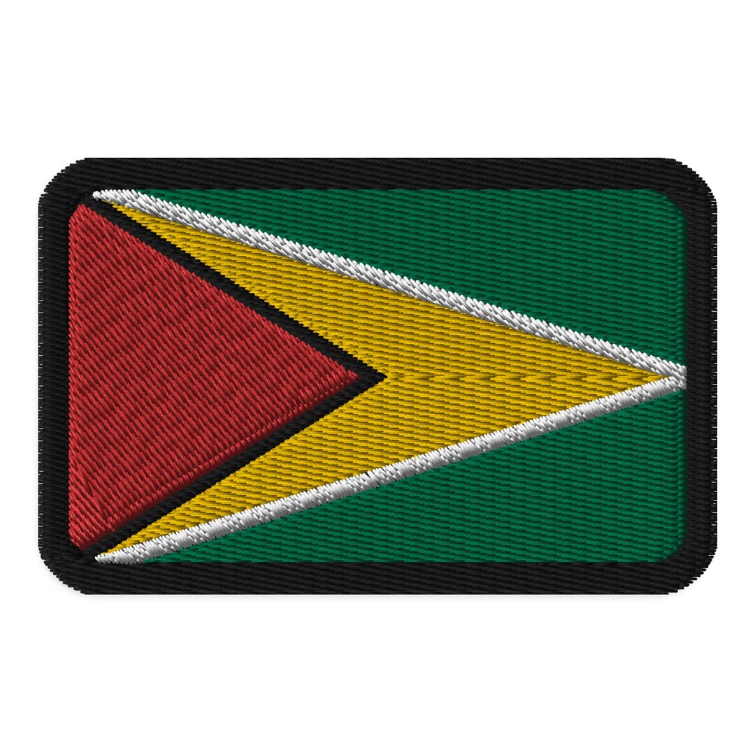 Guyana Flag Embroidered Patch - Etsy
