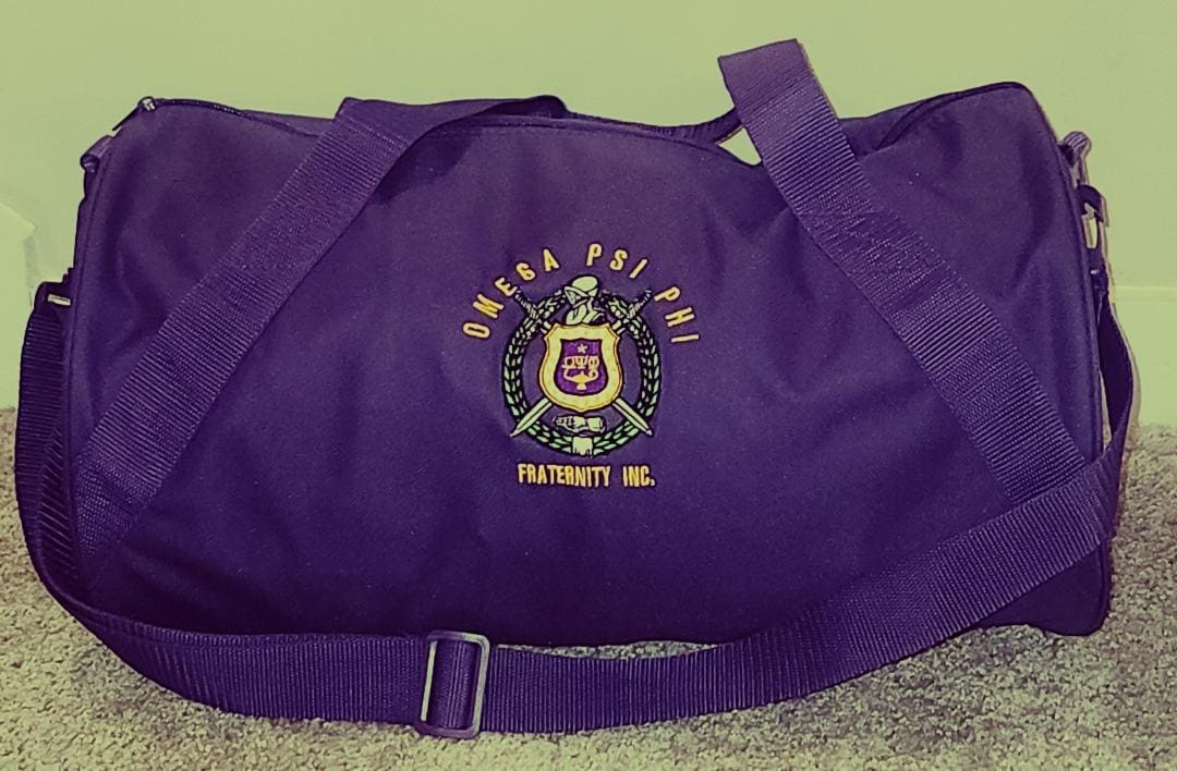 Omega Psi Phi Purple Shield Duffel Bag – Barrel Gym or Travel Bag - Etsy
