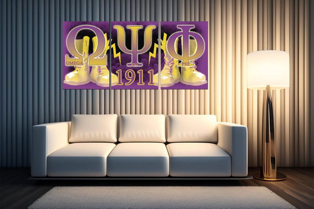 3 Tier Omega Boot 24x18 Panel Artwork. 18 Tall 56 Wide - Etsy