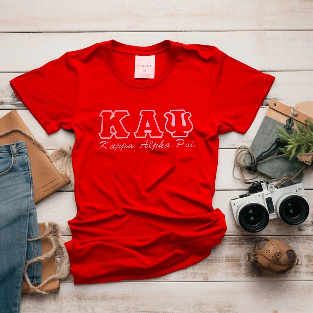 Red Kappa Alpha Psi Embroidered Shirt - Etsy