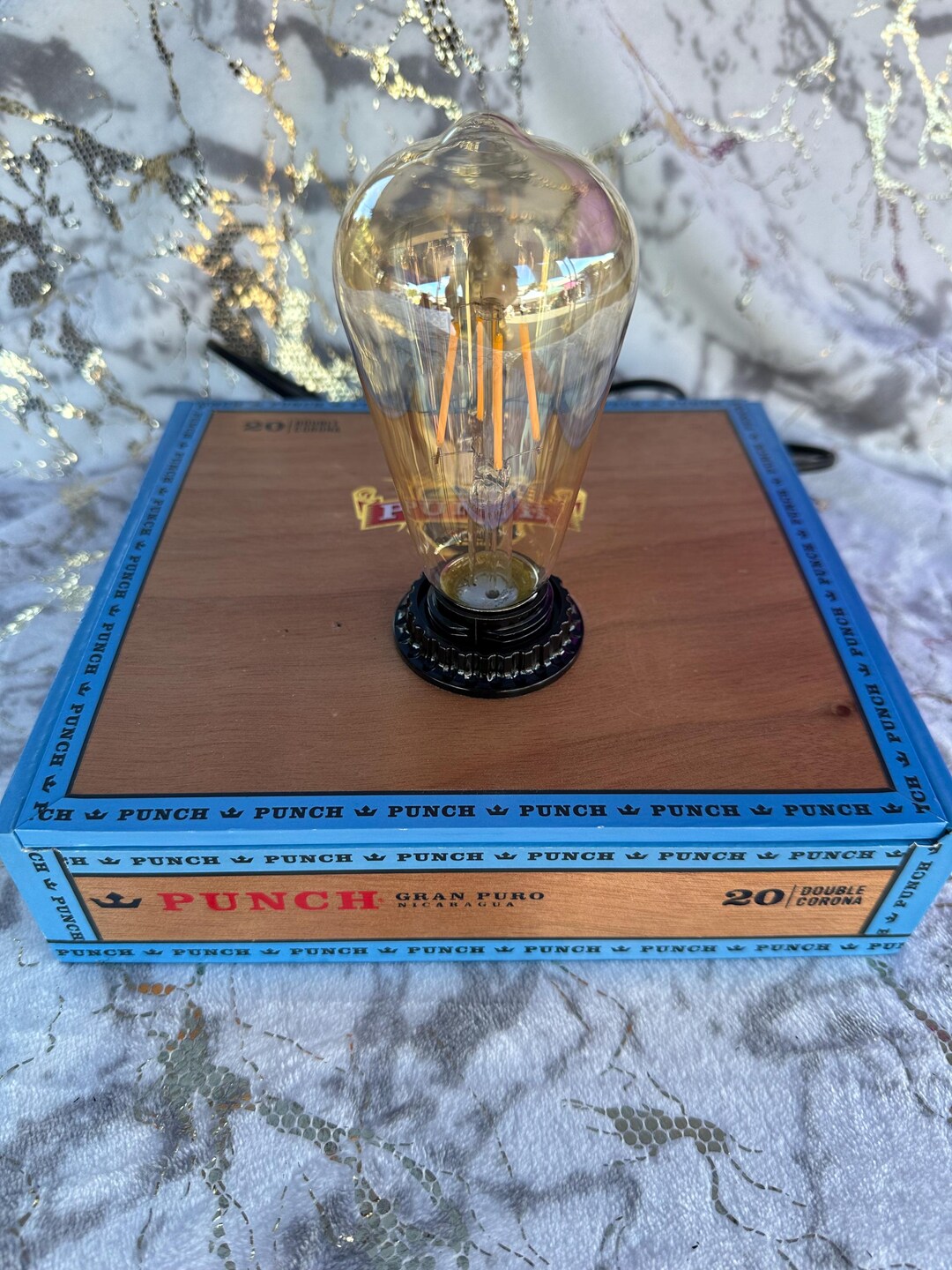 Custom Cigar Box Lamp - Bulb Included! - Etsy
