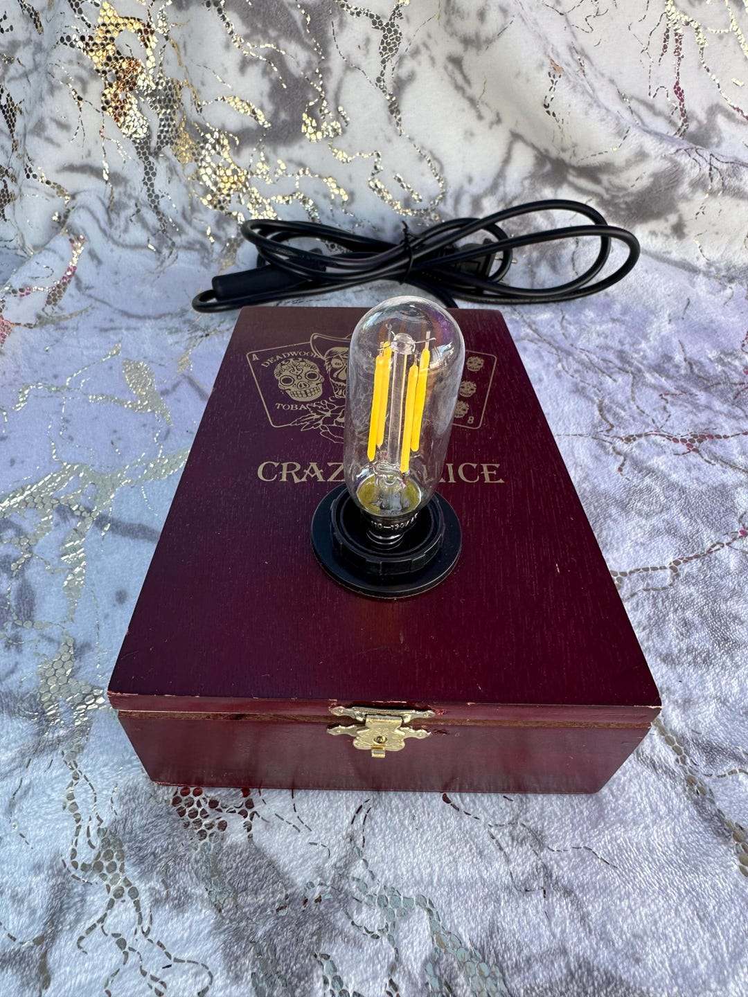 Crazy Alice Series Cigar Box Lamp - Etsy