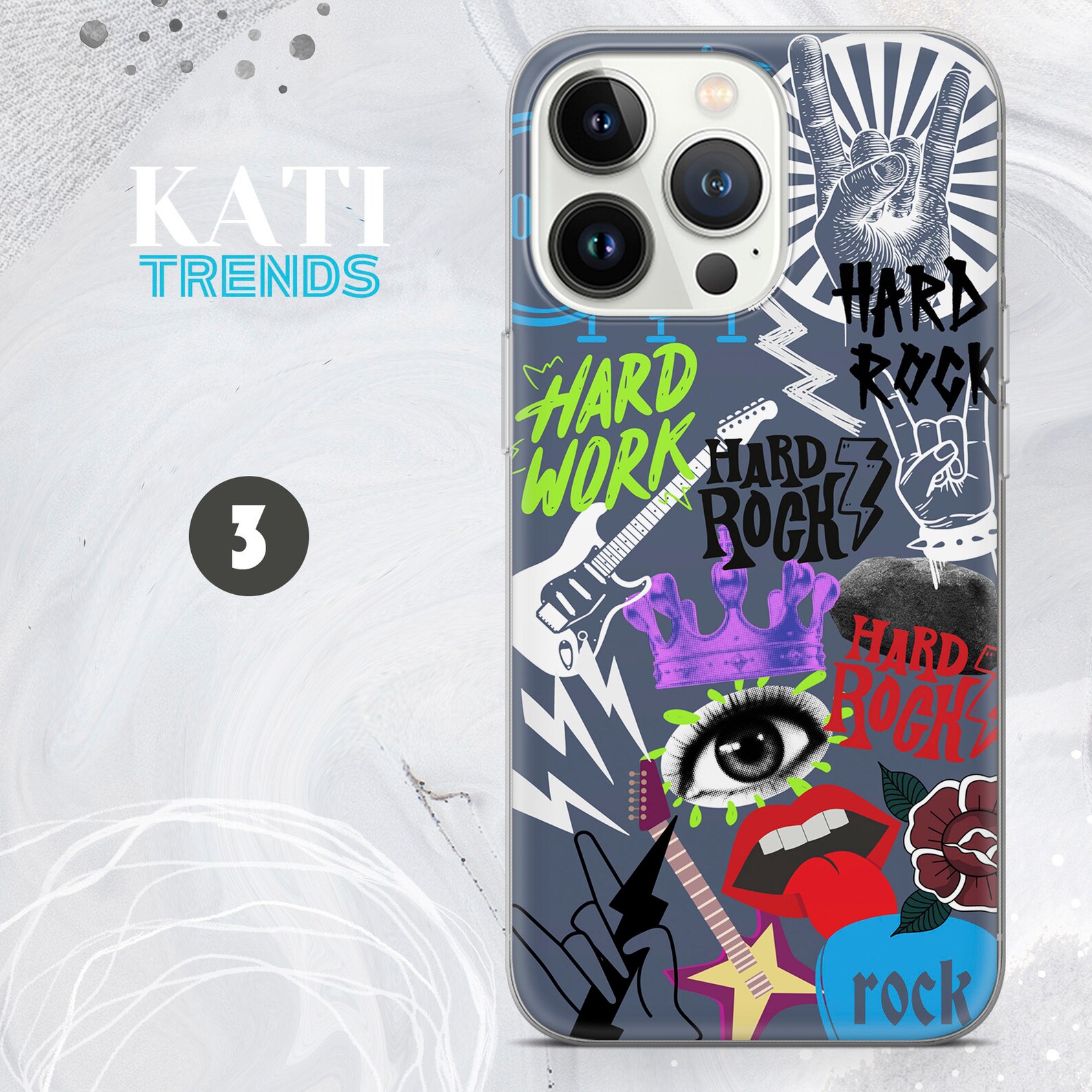 Punk Music Phone Case Rock Band Cover for iPhone 16 15 14 13 12 Pro Xs ...