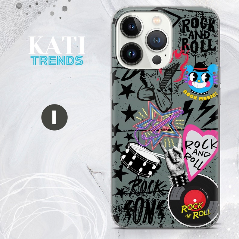 Punk Music Phone Case Rock Band Cover for iPhone 16 15 14 13 12 Pro Xs ...