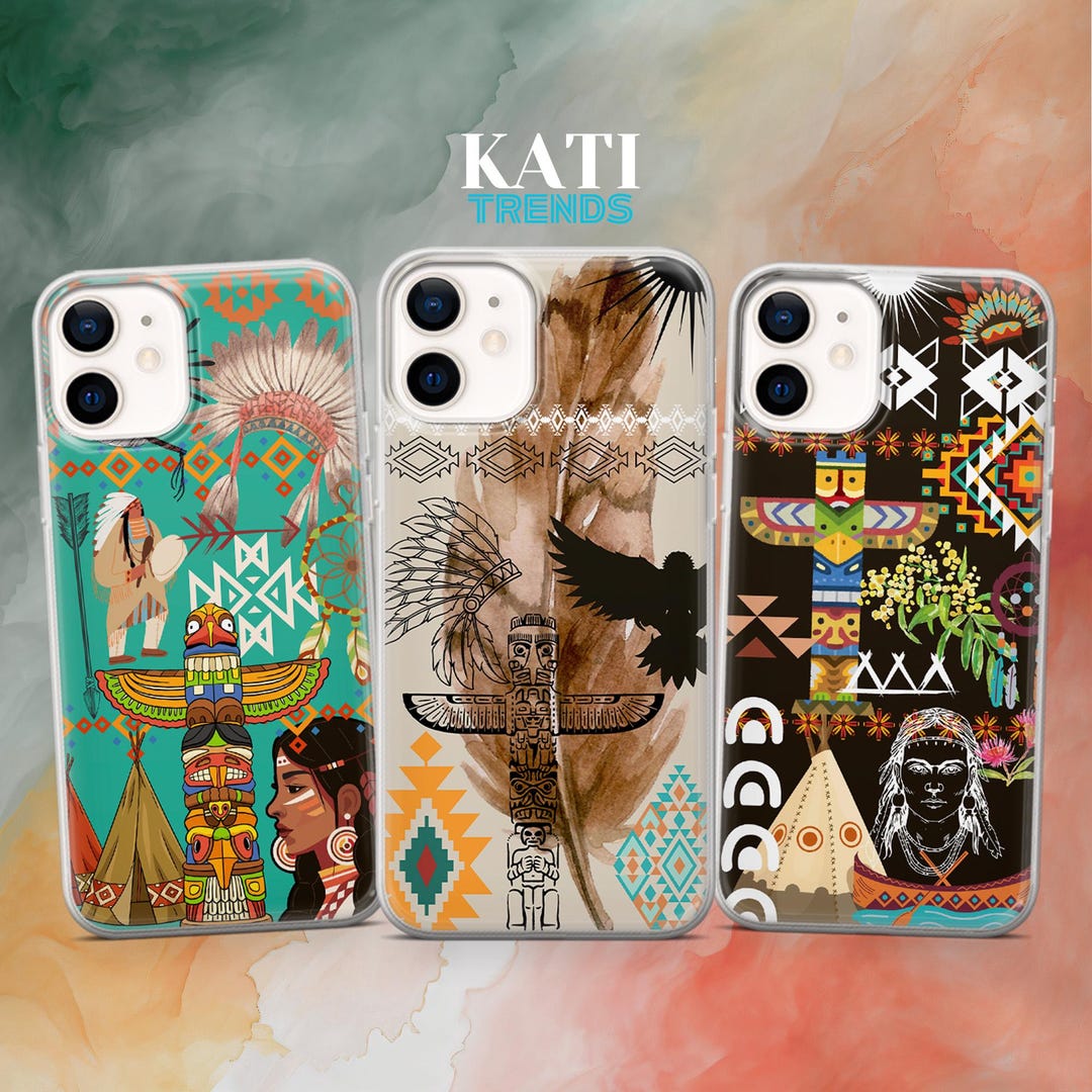 Indigenous Phone Case Native Tribal Cover for iPhone 16 15 14 13 12 Pro ...