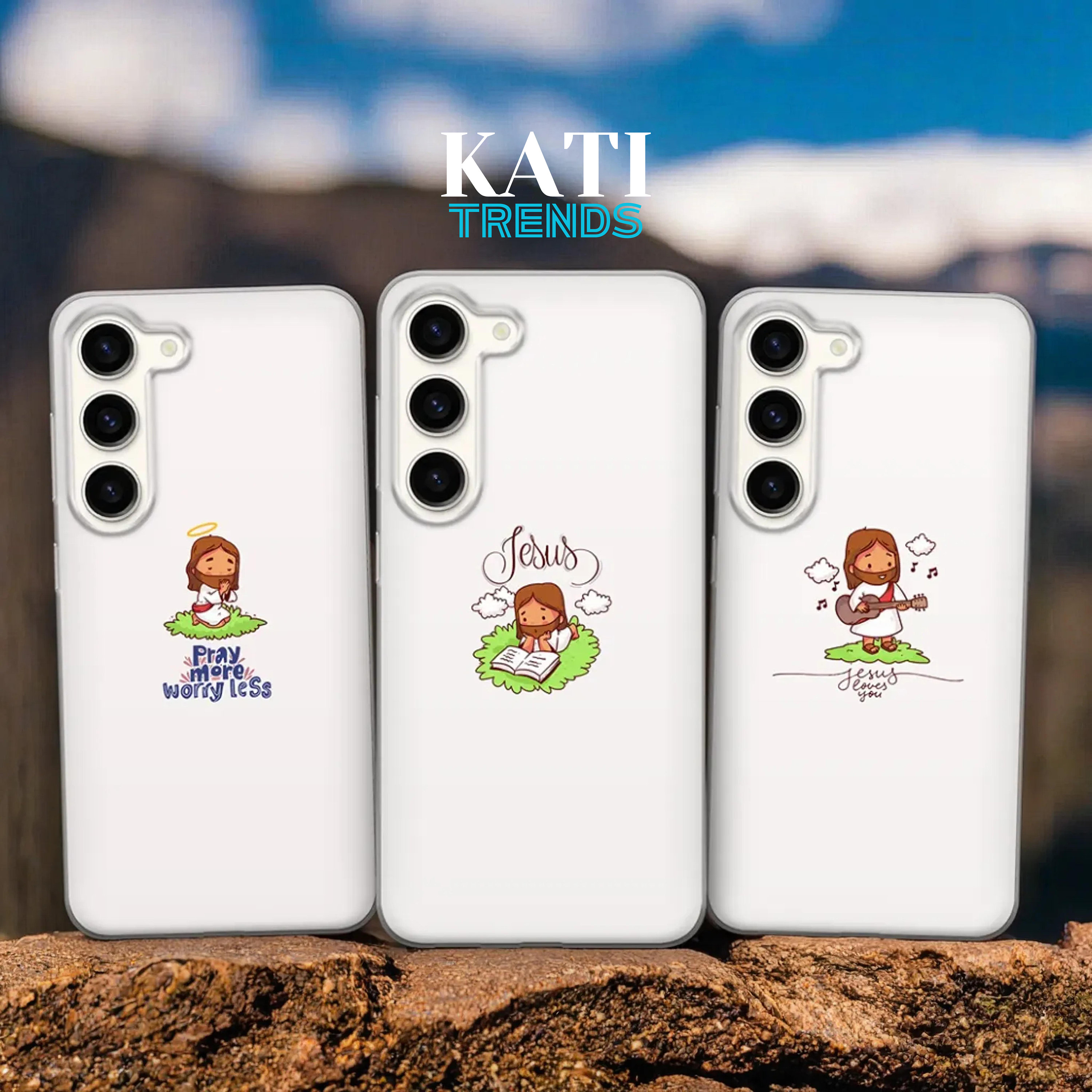 Jesus Love Phone Case Animated Christ Cover for Samsung S24 Ultra, S23 ...