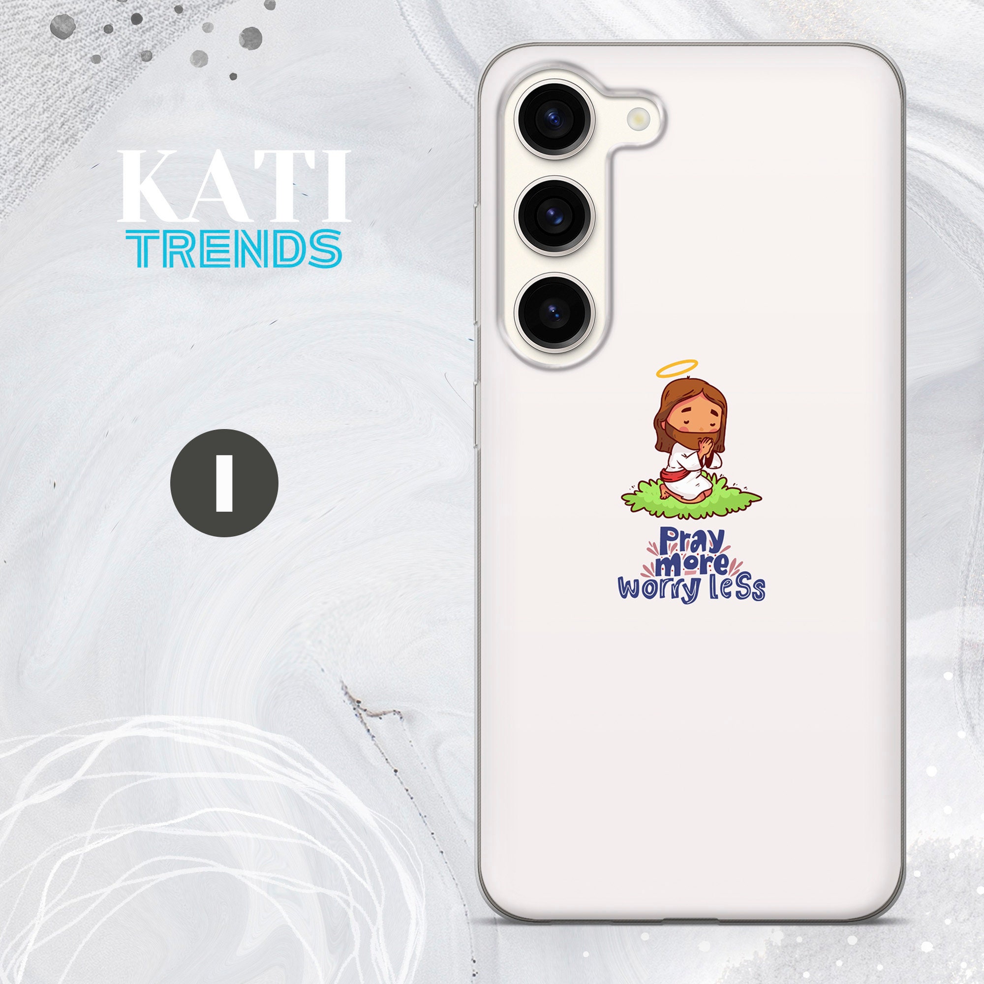 Jesus Love Phone Case Animated Christ Cover for Samsung S24 Ultra, S23 ...