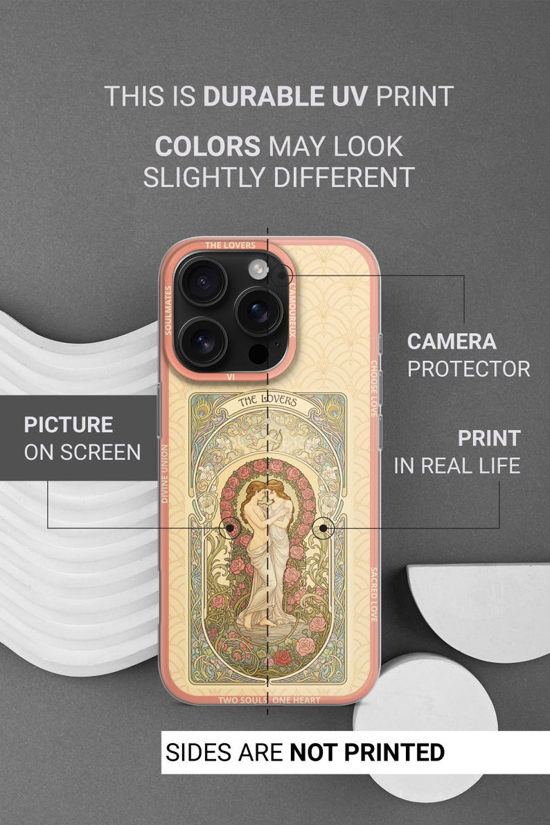Art Nouveau Tarot Card Case Destiny Cover iPhone 16pro Max, 15, 14 Plus, 13mini, 12, Samsung ...