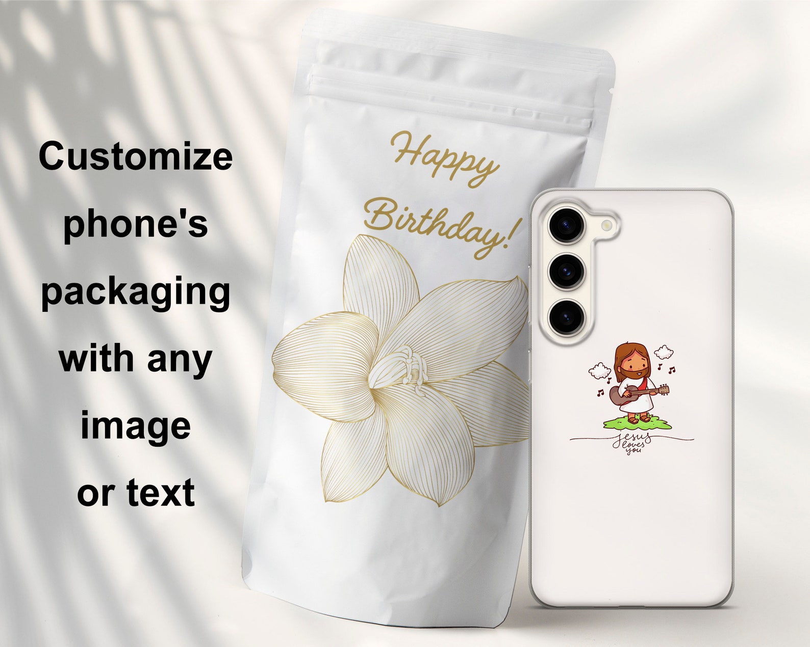 Jesus Love Phone Case Animated Christ Cover for Samsung S24 Ultra, S23 ...