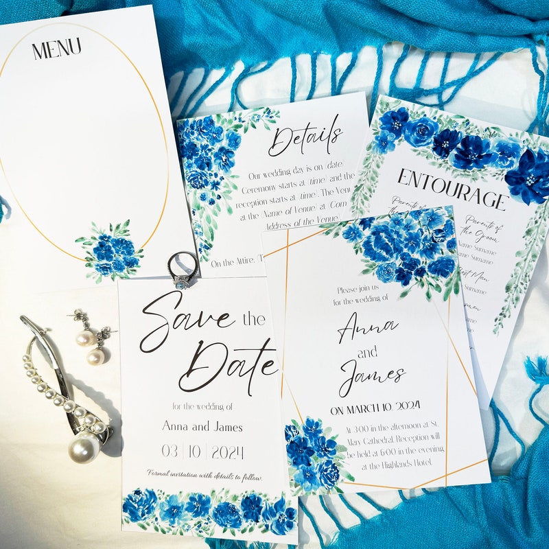 Wedding Invitation Entourage - Etsy