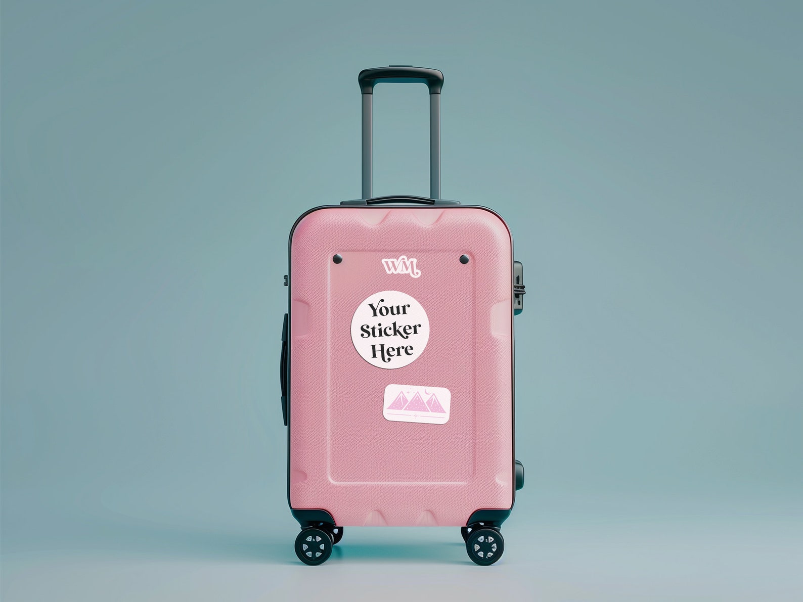 Baggage Sticker Mockup Luggage Sticker Mockup Stickers Mockup Suitcase ...
