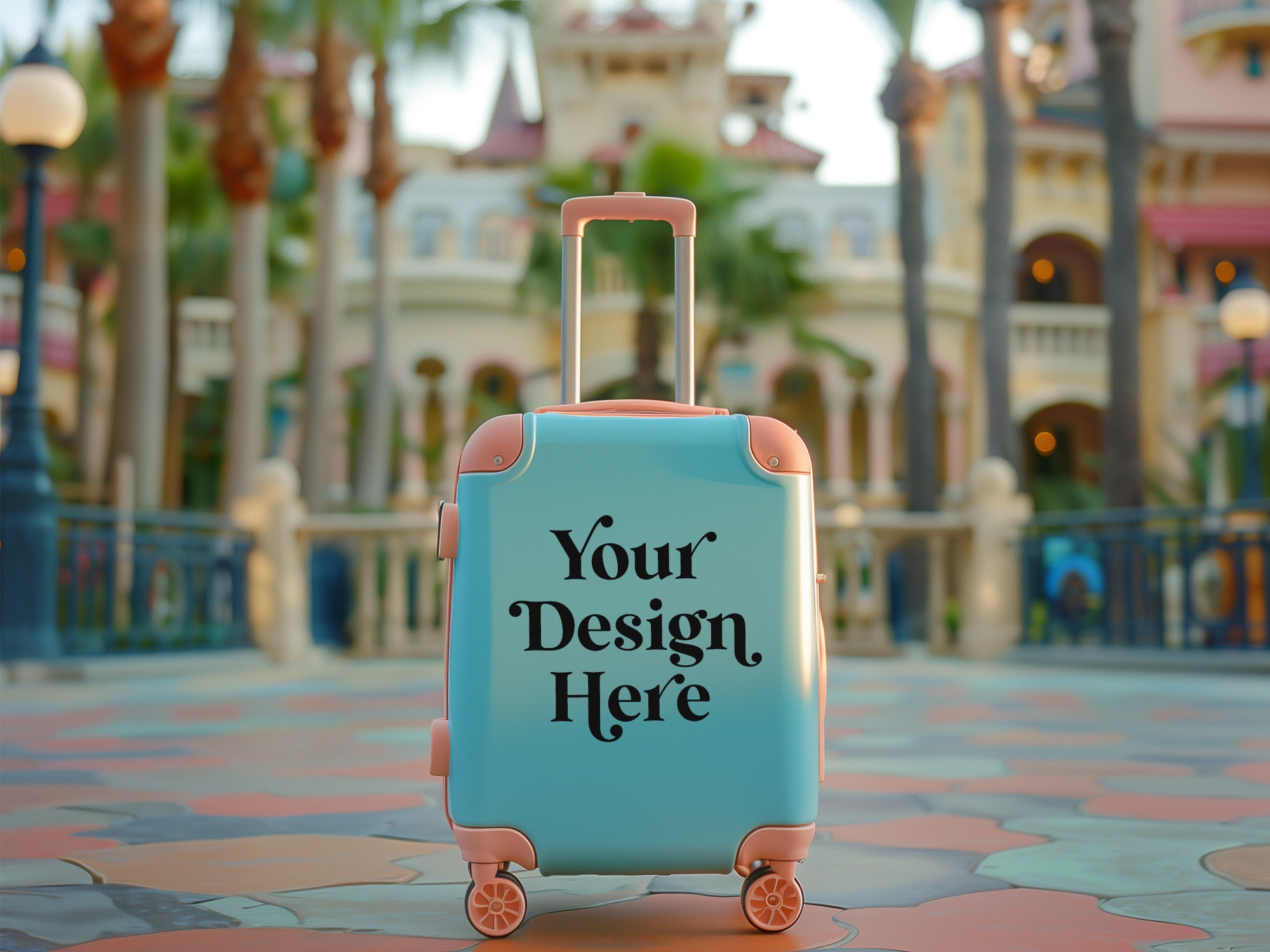 Baggage Sticker Mockup Suitcase Mockup Luggage Sticker Mockup travel ...