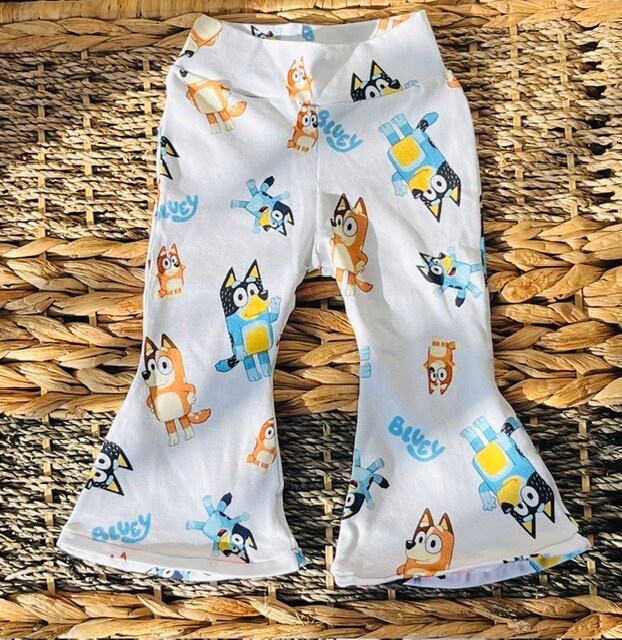Bluey Flared Style Pants Bluey Pants - Etsy