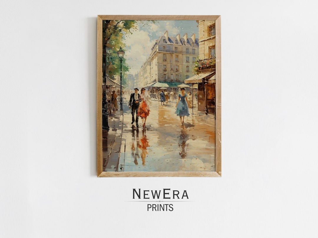 French City Street Wall Art, Printable Street View Poster, Old City ...