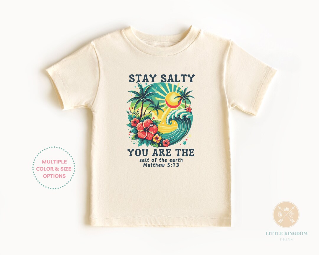 Christian Shirt for Kids - Stay Salty, Baby Bodysuit, Baby Shirt ...