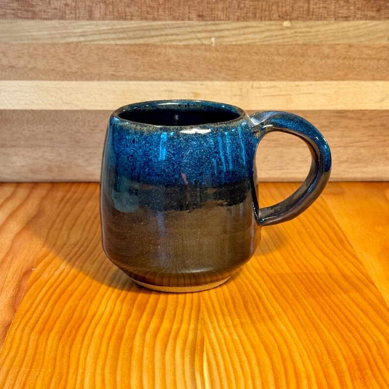 Starry Night Artisan Coffee Mug round Shape Handcrafted Pottery, Rich ...