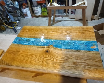 Epoxy River Table, Red Oak Epoxy Table, Epoxy Resin Table, Red Oak ...