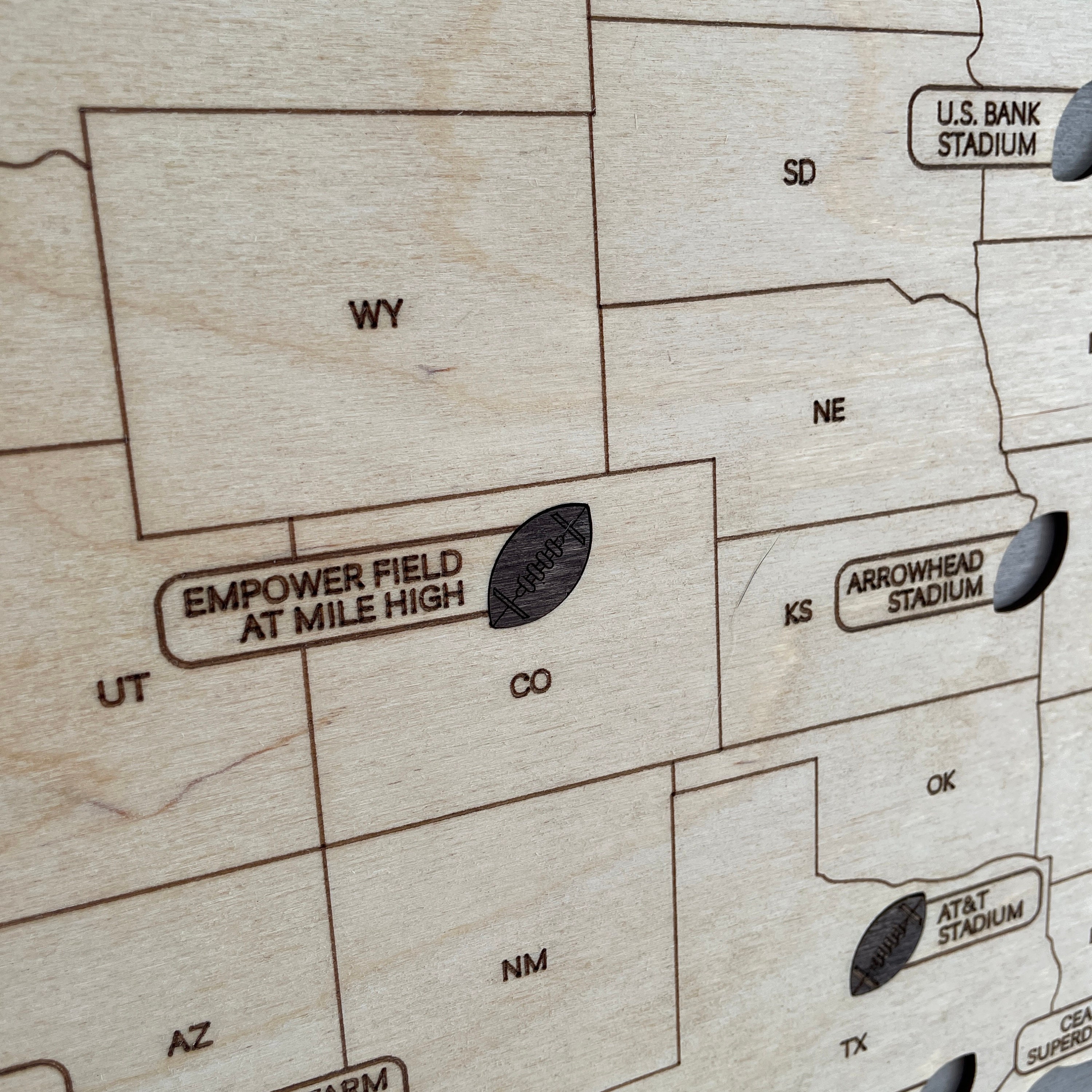 NFL Stadium Tracker Football Stadium Tracker Stadium Map NFL Map ...