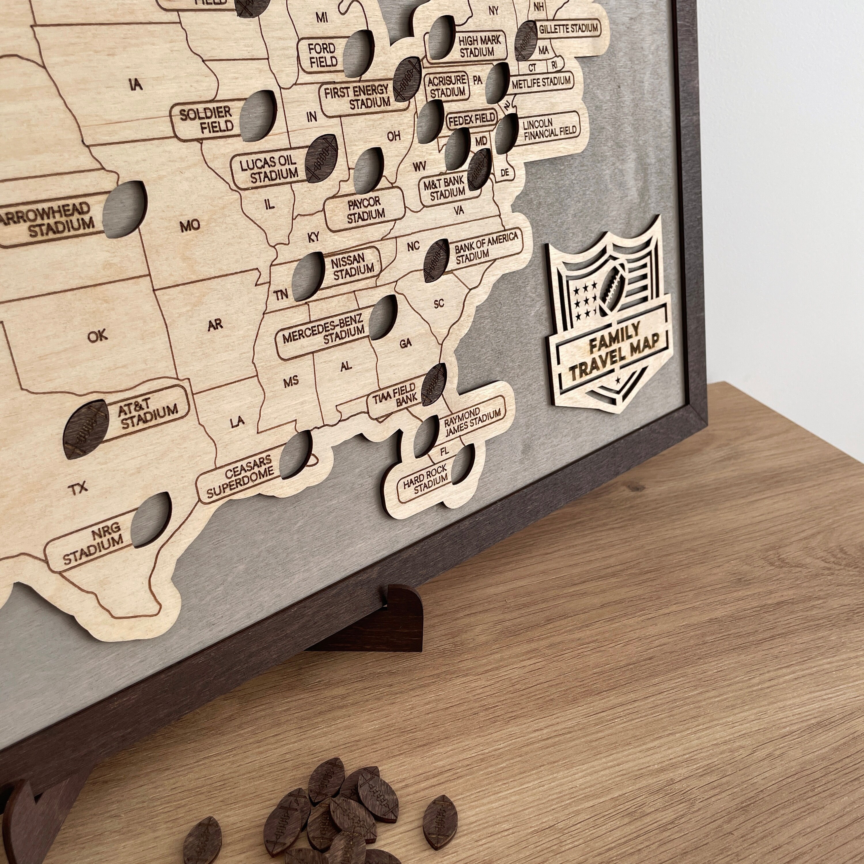 NFL Stadium Tracker Football Stadium Tracker Stadium Map NFL Map ...