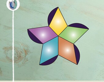 Stained Glass Windmill Pattern - Etsy