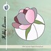 Peony Stained Glass Pattern, Stained Glass Patterns, Digital Download ...