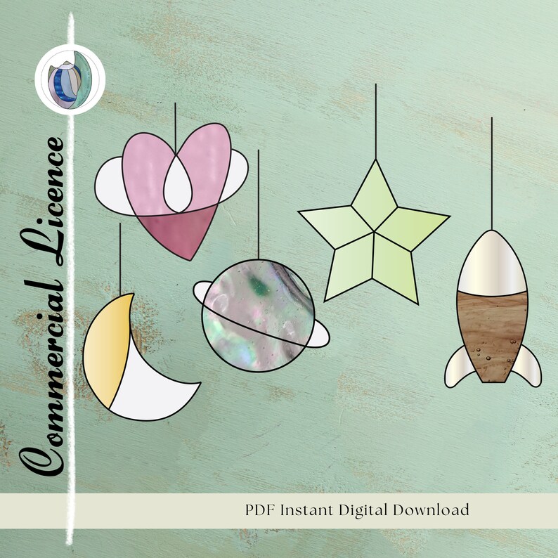 Space Suncatchers Stained Glass Pattern, Stained Glass Patterns ...