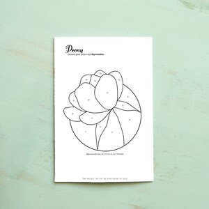 Peony Stained Glass Pattern, Stained Glass Patterns, Digital Download ...