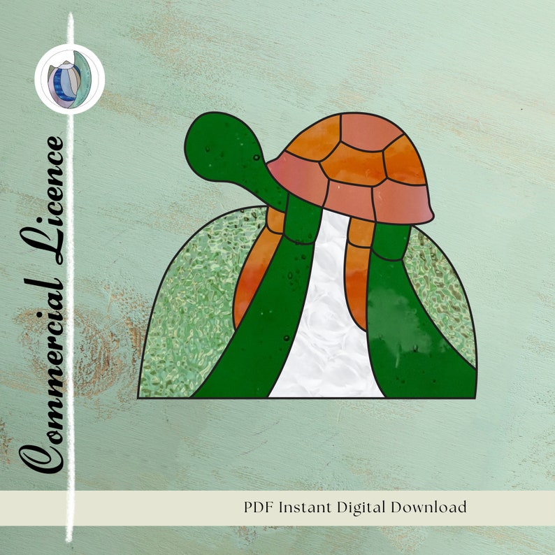 Tortoise Stained Glass Pattern, Stained Glass Patterns, Digital ...