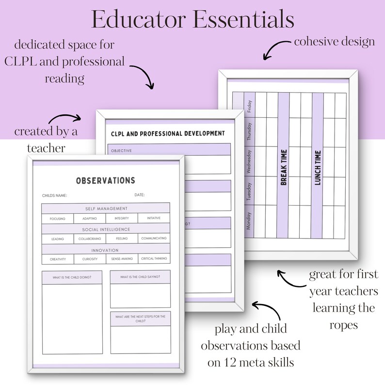 Editable Digital Teacher Planner | Lesson Planner | Classroom Organiser ...