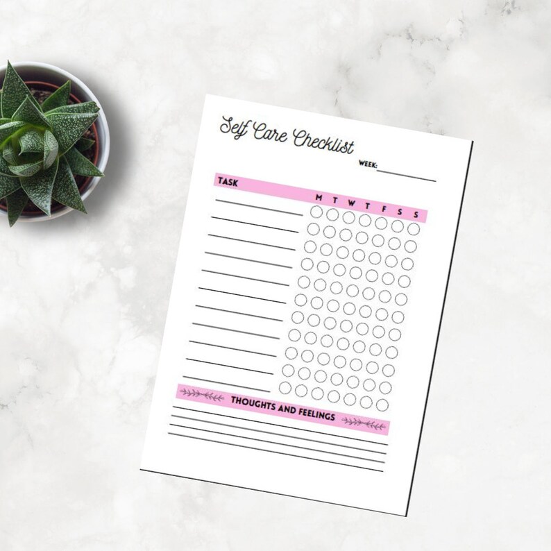 Simple Self Care Planner Self Care Life Organiser Printable ...