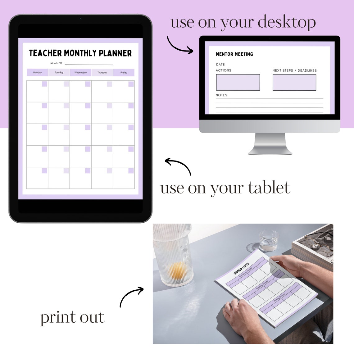 Editable Digital Teacher Planner | Lesson Planner | Classroom Organiser ...