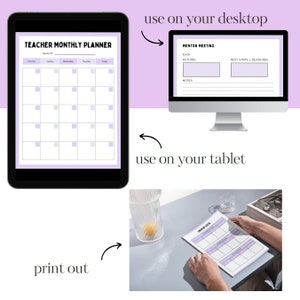 Editable Digital Teacher Planner | Lesson Planner | Classroom Organiser ...