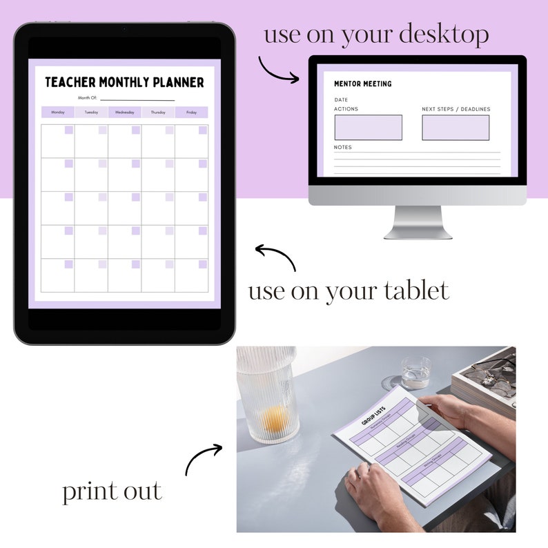 Editable Digital Teacher Planner | Lesson Planner | Classroom Organiser ...
