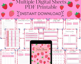 Editable Digital Teacher Planner | Lesson Planner | Classroom Organiser ...