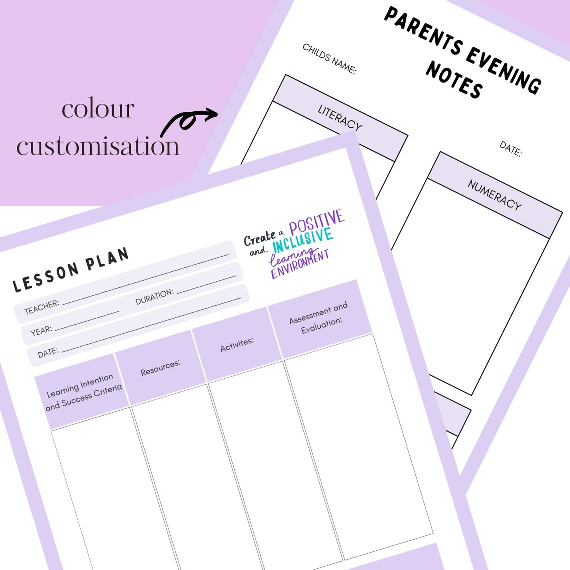Editable Digital Teacher Planner | Lesson Planner | Classroom Organiser ...